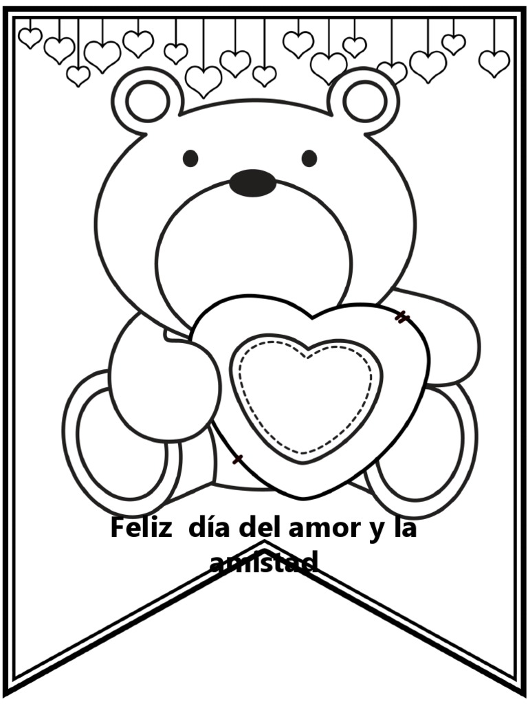 Banderines 14 Colorear Regalo | PDF