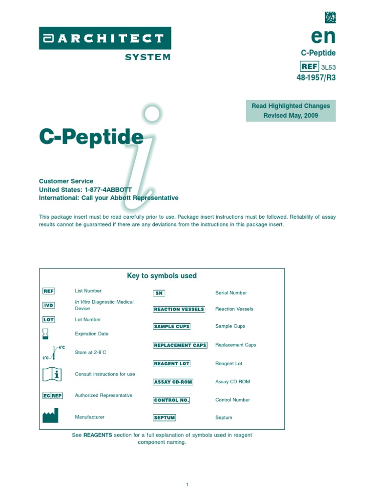 C Peptide | PDF | Insulin | Diabetes Mellitus Type 1