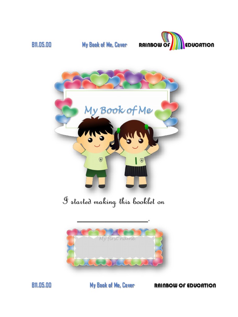 I Started Making This Booklet On - .: My Book of Me | PDF | Eyebrow ...