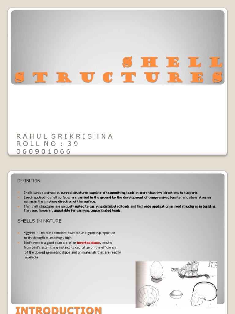 Shell Structures | PDF | Beam (Structure) | Vault (Architecture)