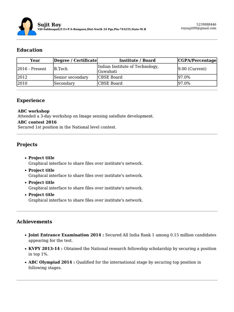 Sujit Roy - Resume | PDF