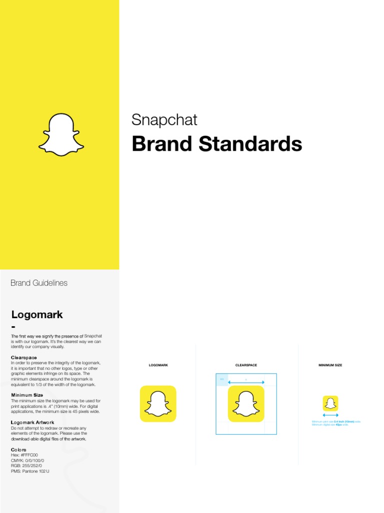 Snapchat Brand Standards PDF | PDF