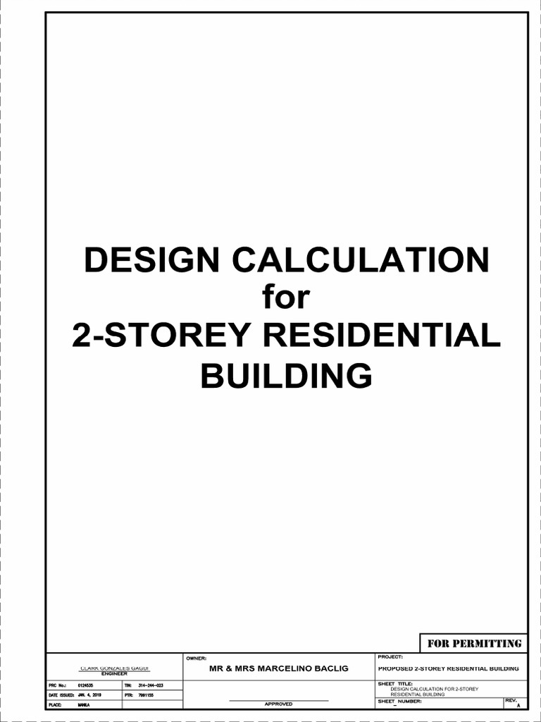Proposed 2-Storey Residential Design | PDF | Applied And ...