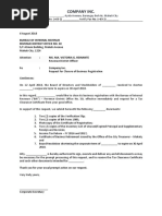 Request Letter For Bir | PDF