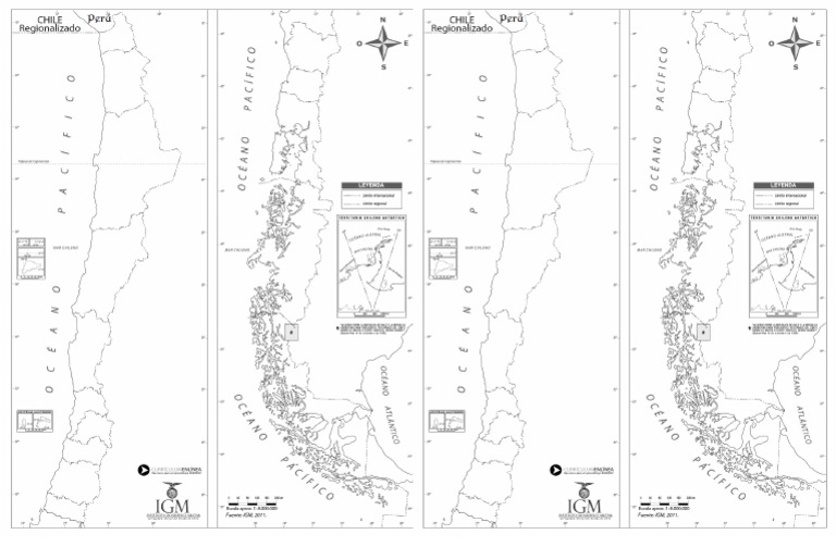 Mapa Chile Regionalizado 2019 | PDF