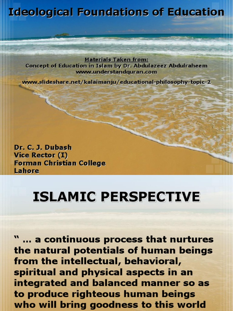 Ideological Foundations of Education by Dr. Dubash | PDF | God In Islam ...