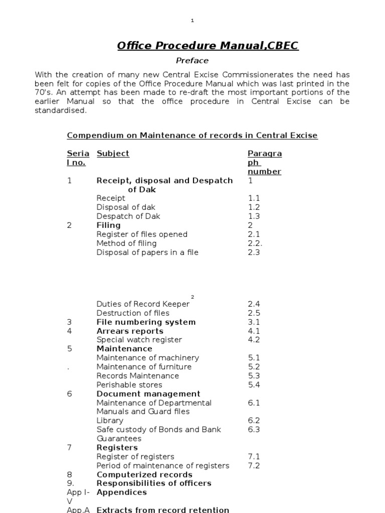 Office Procedure Manual - 0 | PDF | Password | Business