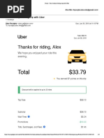Uber Trip Receipt: Noida to Gurugram | PDF | Invoice | Payments