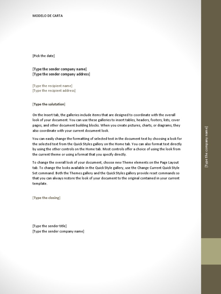 Formato de Carta | PDF