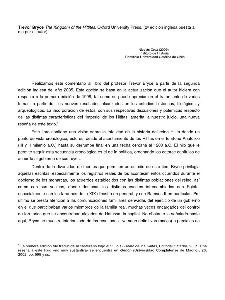 Trevor Bryce The Kingdom of The Hittites PDF | PDF | Hititas | Troya