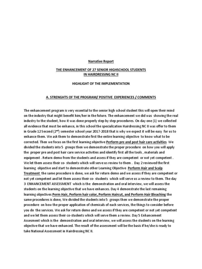 Narrative Report | PDF | Educational Assessment | Evaluation
