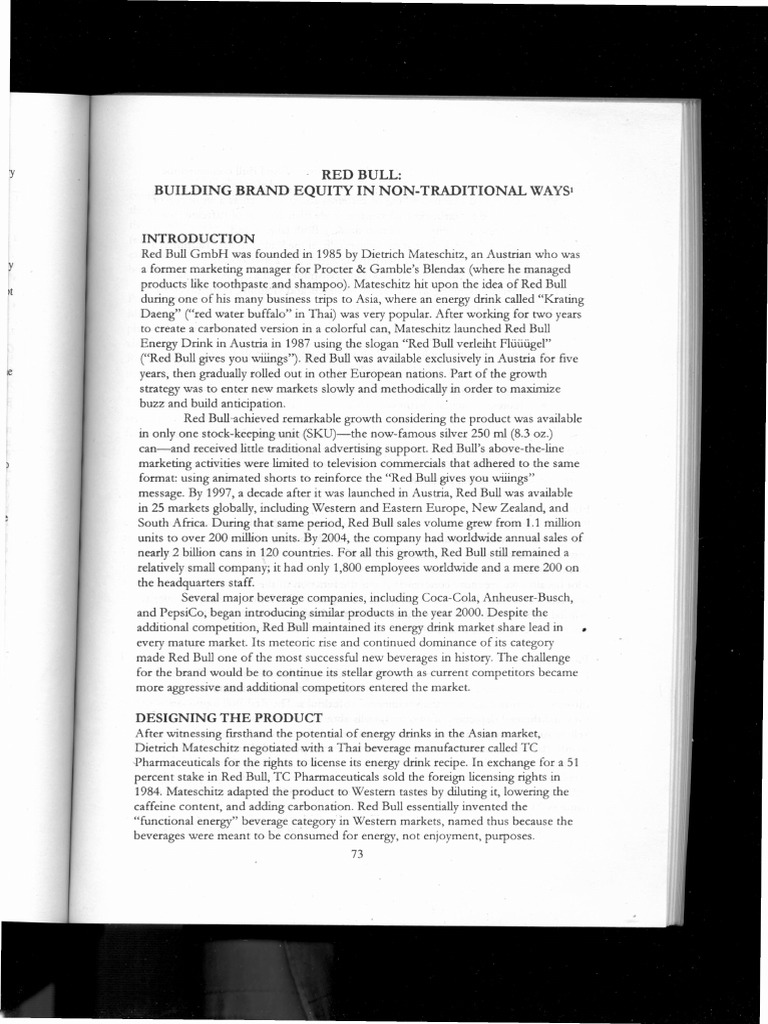 Red Bull | PDF | Brand | Beverages