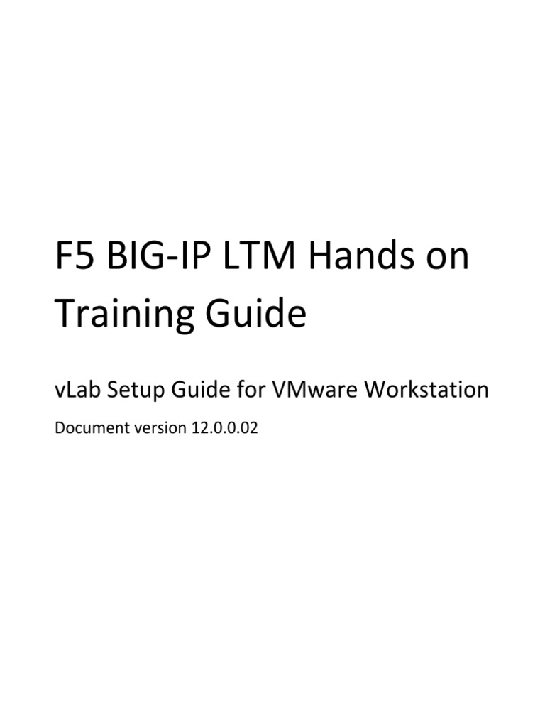 F5 LTM Handson - V12.x | PDF | Hypertext Transfer Protocol | Ip Address