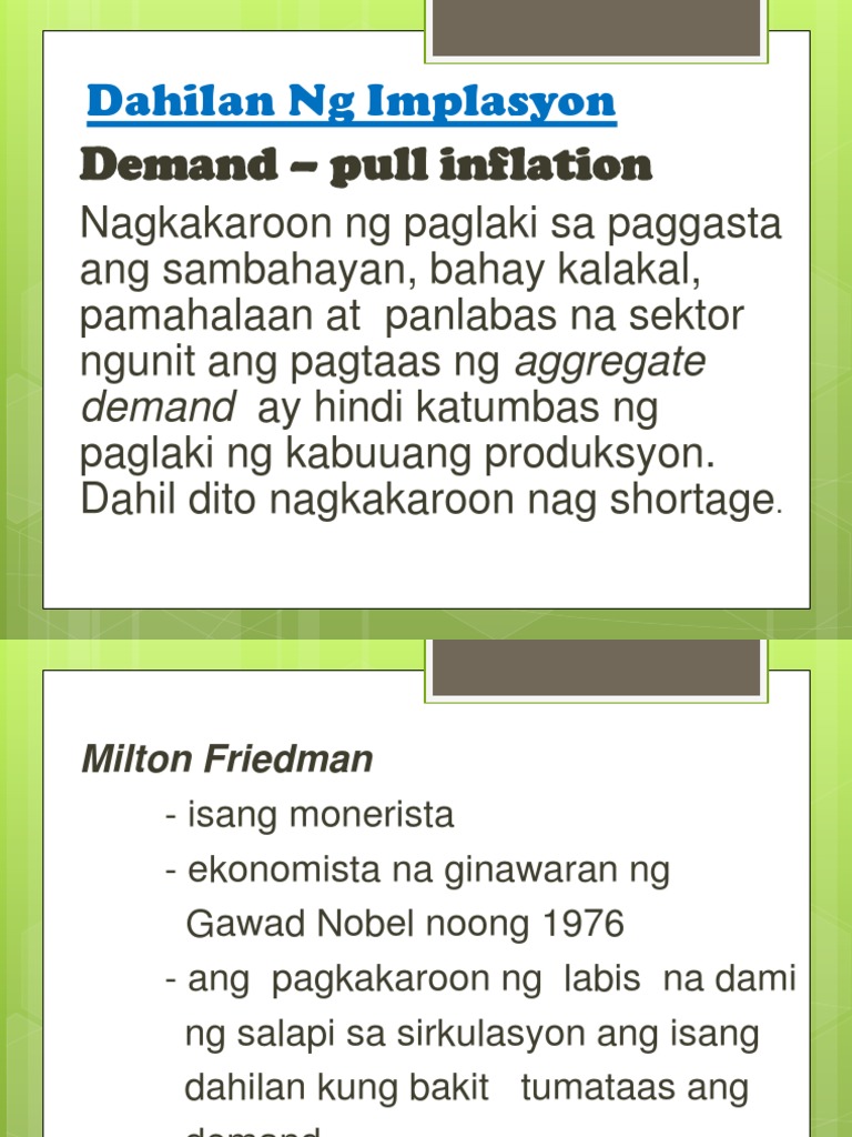 Dahilan NG Implasyon | PDF