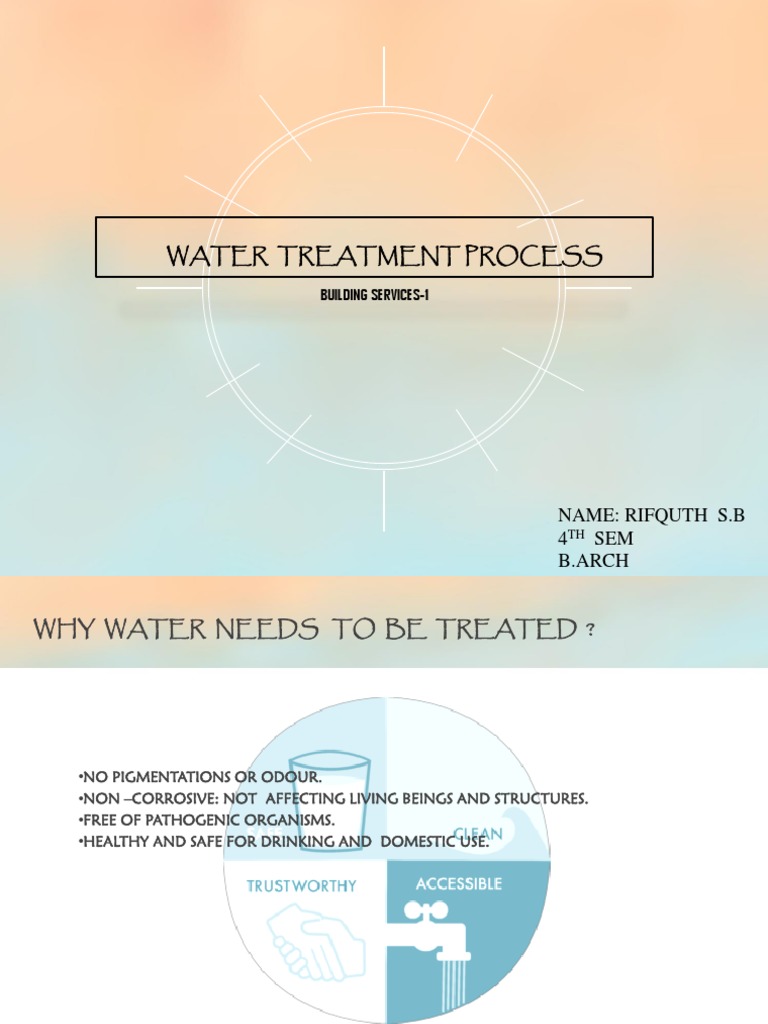 Water Treatment Process | PDF | Water Purification | Filtration