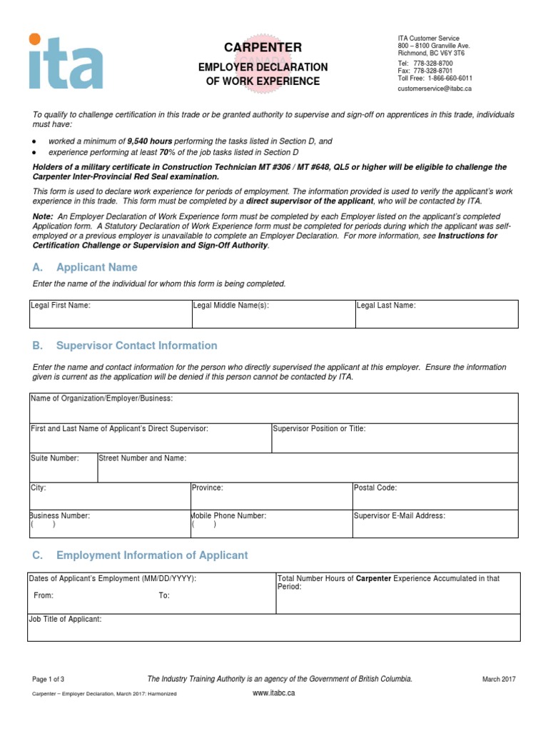 Carpenter Ed March 2017 Harmonized 0 | PDF | Framing (Construction ...
