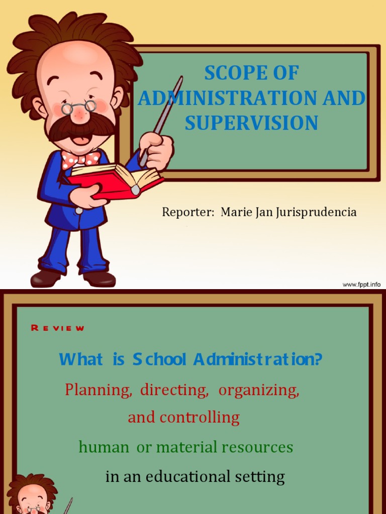 Scope of Administration and Supervision | PDF | Curriculum | Teachers