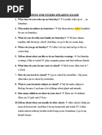 Ket Speaking Questions 2023 Practice 1 Cambridge | PDF