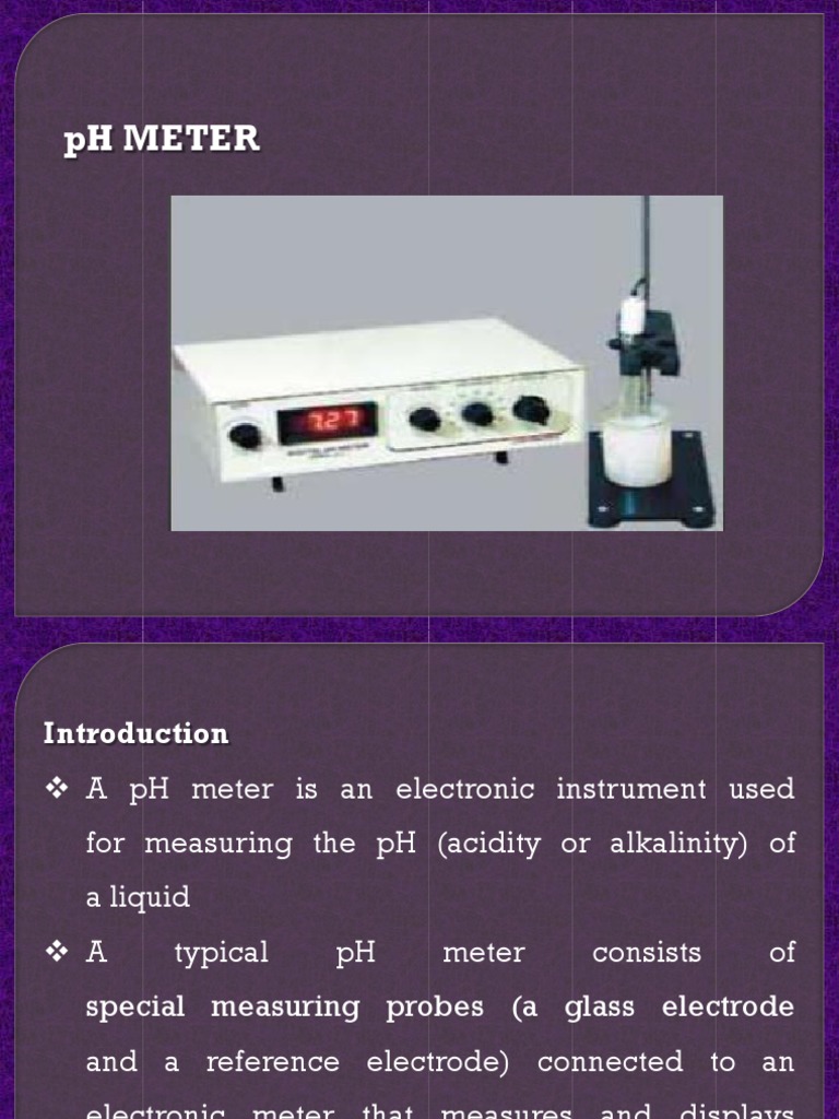 pH Meter Principles and Calibration | PDF