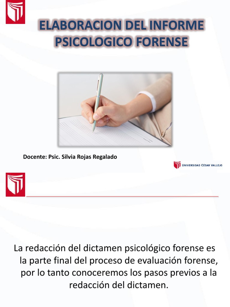 Informe de Forense | PDF | Sicología | Conceptos psicologicos