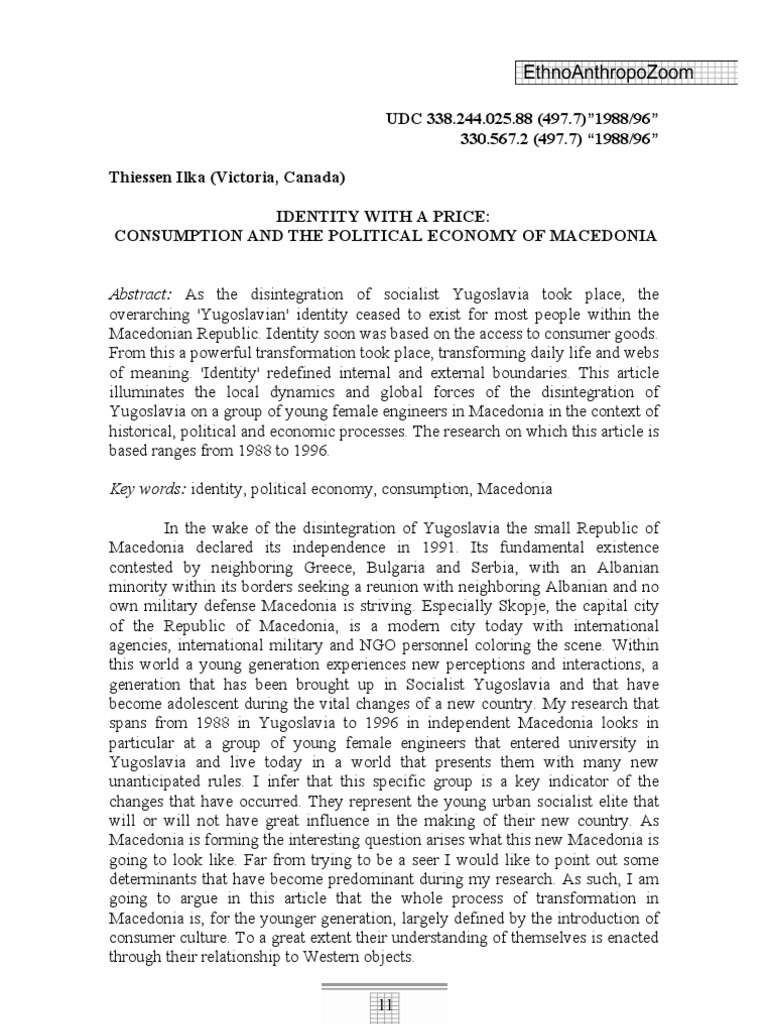 Angliski | PDF | Republic Of Macedonia