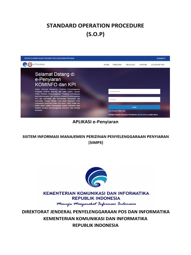 Panduan Registrasi LPPL Menggunakan SIMP3 | PDF