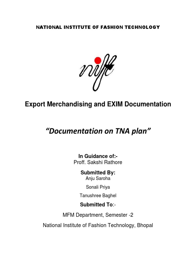 Documentation On TNA Plan | PDF