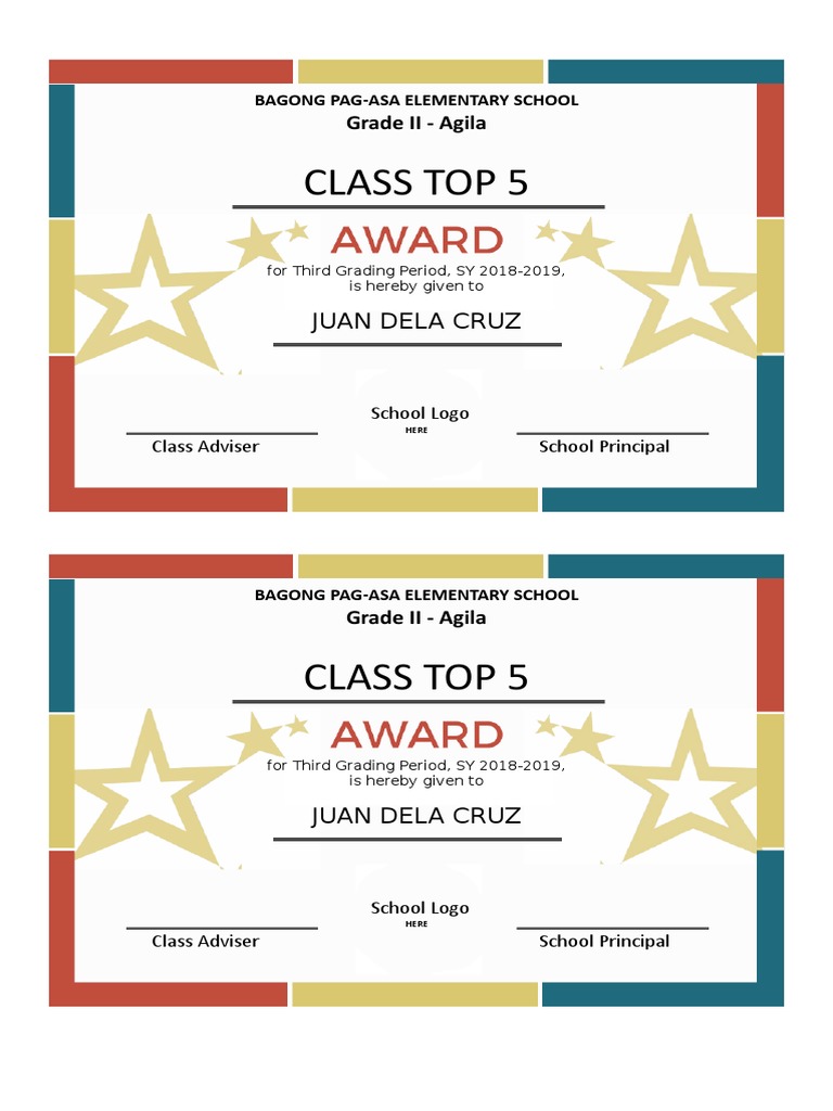 Award Design 2 Editable | PDF