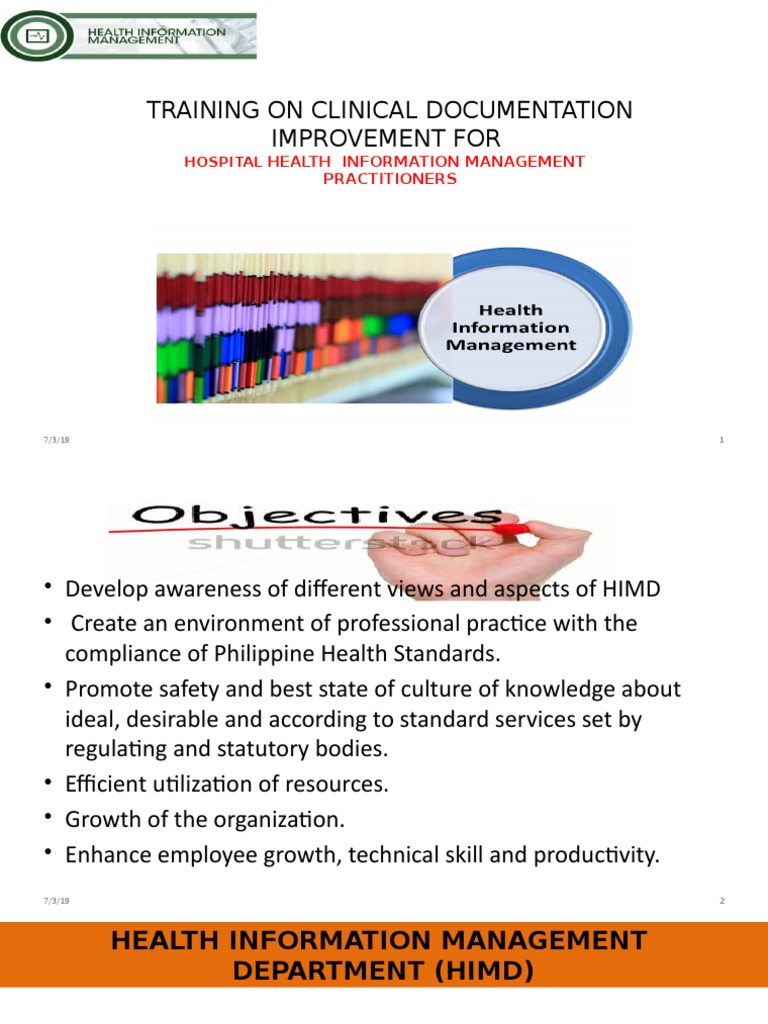 Training On Clinical Documentation Improvement For Hospitalpptnew | PDF ...