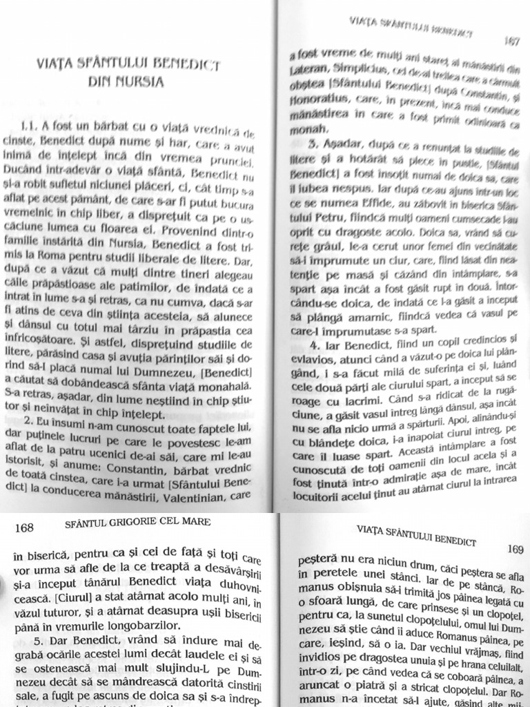 Viata SF Benedict de Nursia PDF | PDF