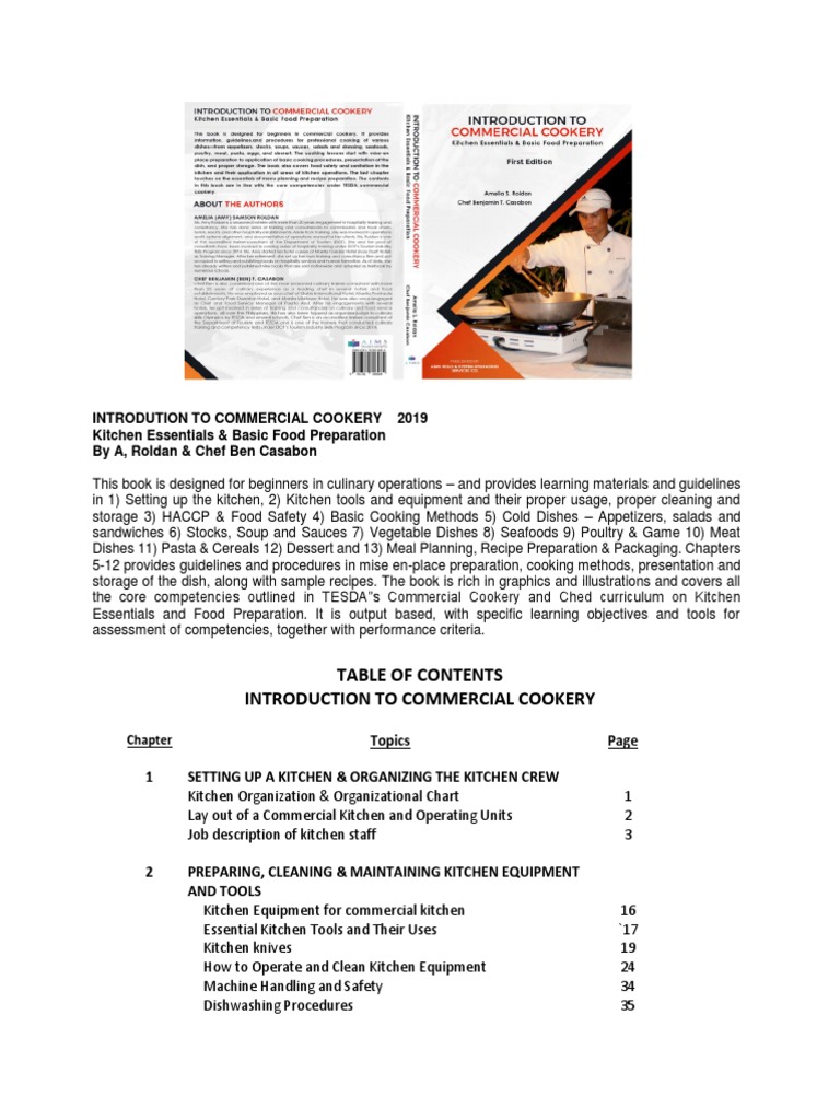Introdution To Commercial Cookery 2019 | PDF | Cooking | Pasta