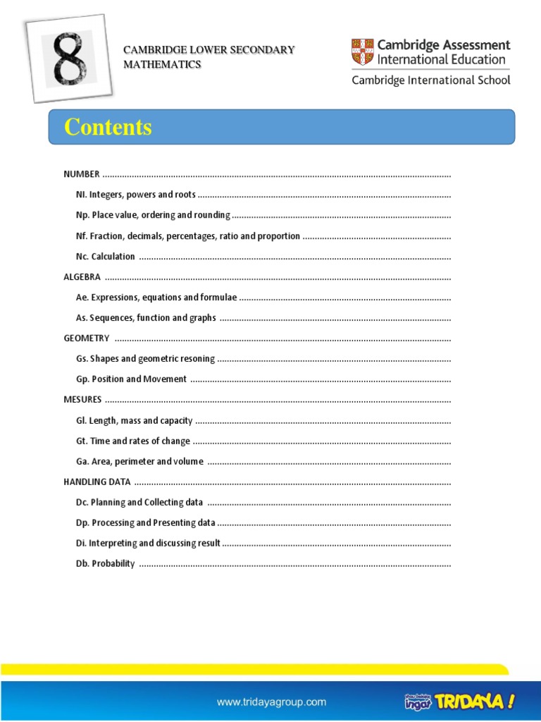 Cambridge Lower Secondary Mathematics | PDF | Numbers | Ratio