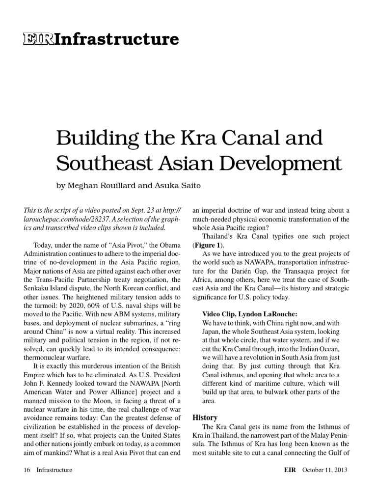 Building The Kra Canal and | PDF | Mekong | Thailand