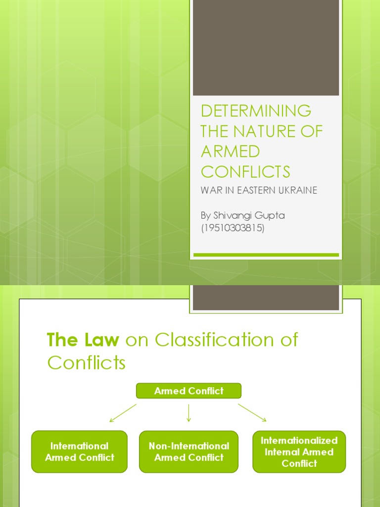 Determining The Nature of Armed Conflict | PDF | International ...