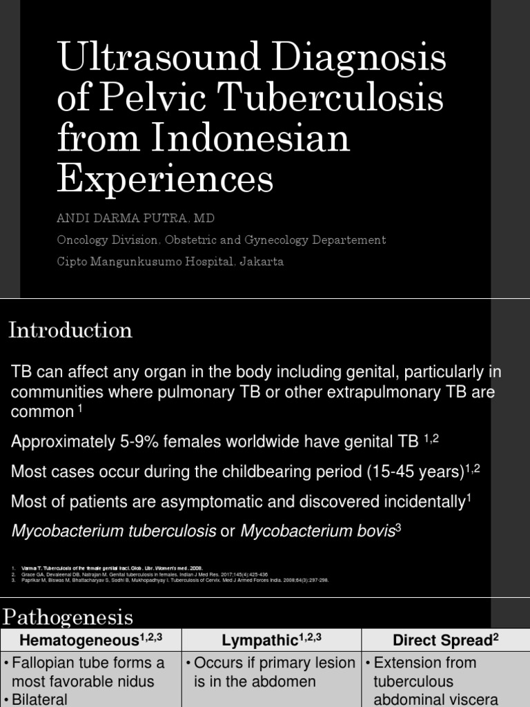 Pelvic TB Ultrasound Insights | PDF | Tuberculosis | Vagina