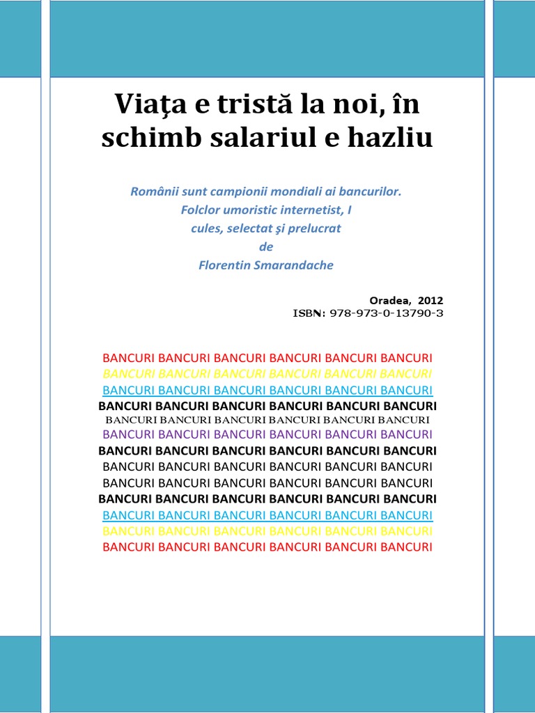 Bancuri PDF | PDF