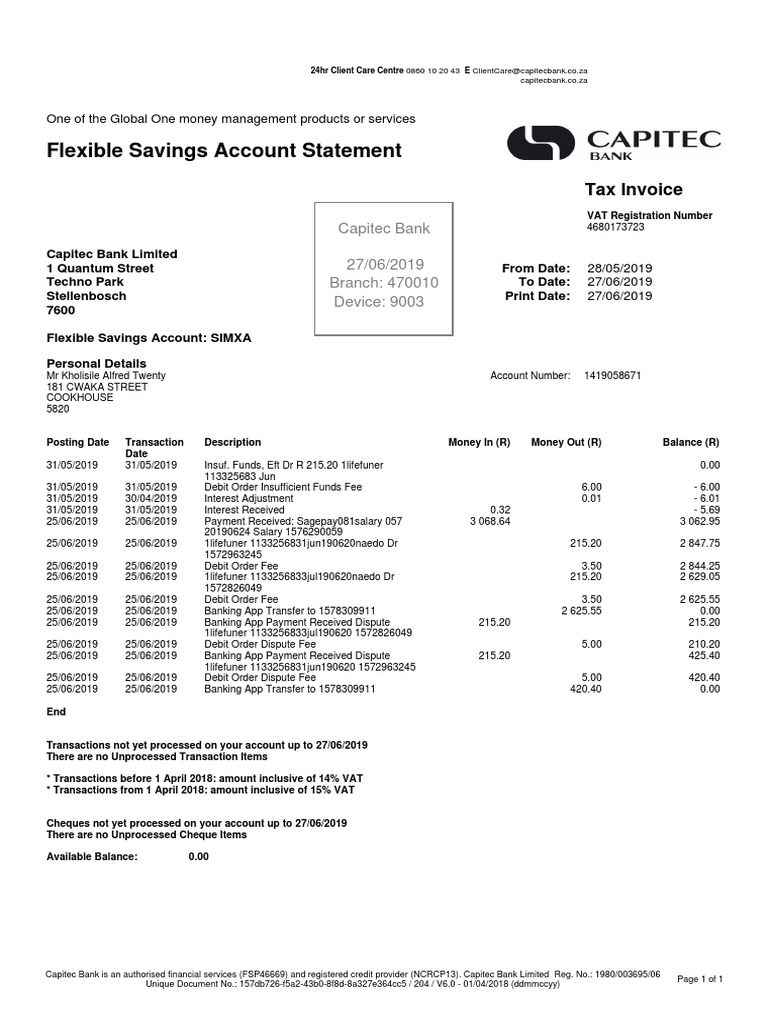 Account Statement | Download Free PDF | Financial Transaction | Banks