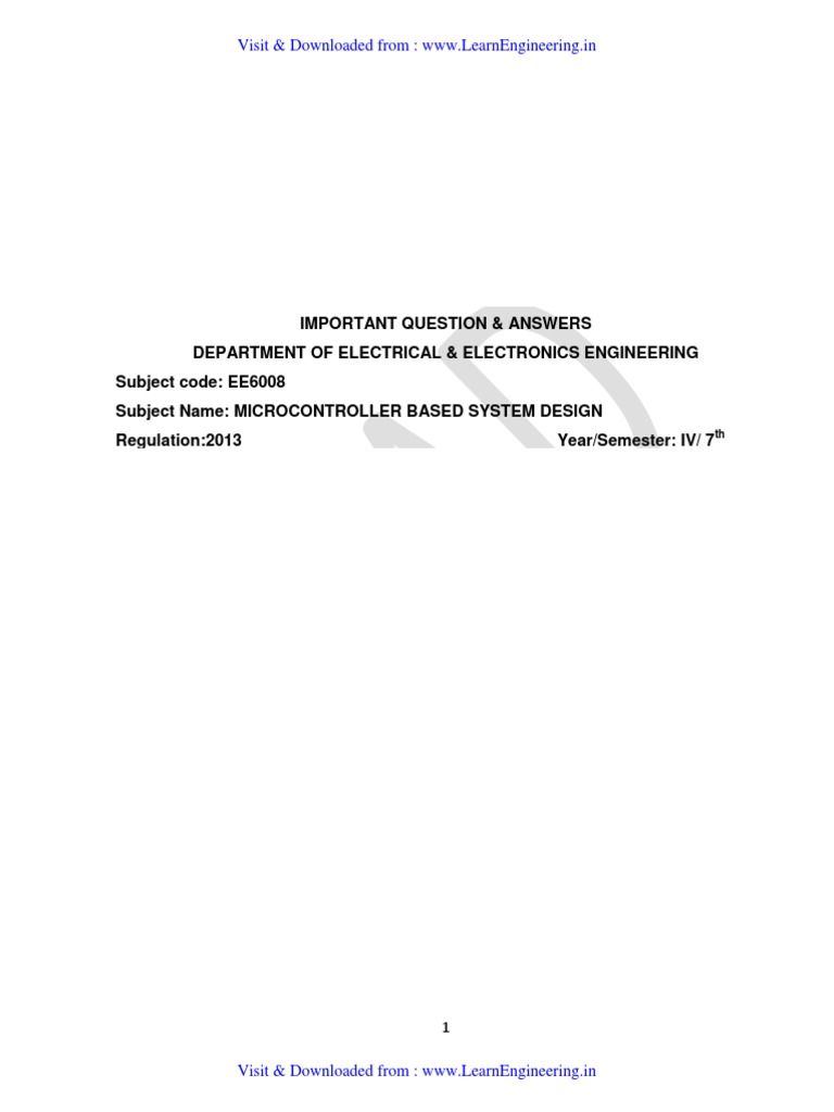 EE6008 SCAD MSM by WWW - Learnengineering.in | PDF | Microcontroller ...