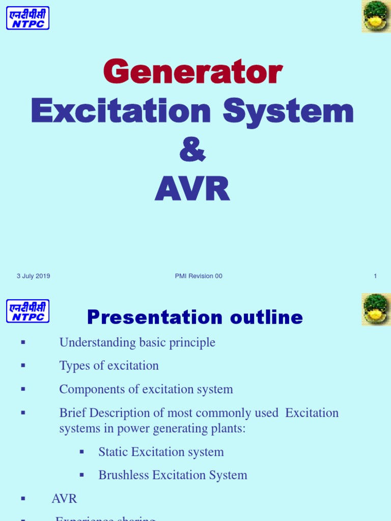 Generator: Excitation System & AVR | PDF | Rectifier | Electrical Equipment