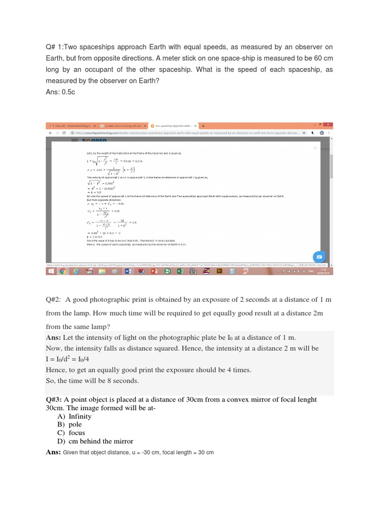 Physics MCQS | PDF | Electromagnetic Radiation | Frequency