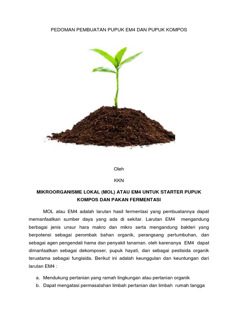 Modul EM4, Molases, Dan Kompos | PDF