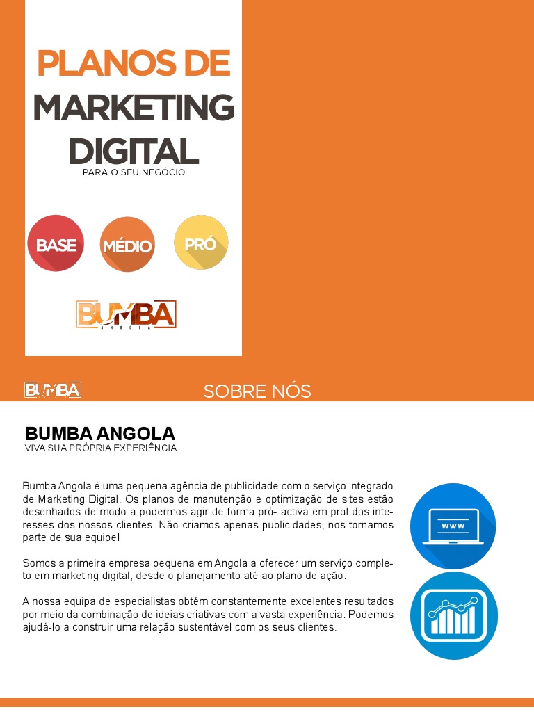 PLANO DE MARKETING Bumba Angola PDF | PDF | Marketing digital | Marketing