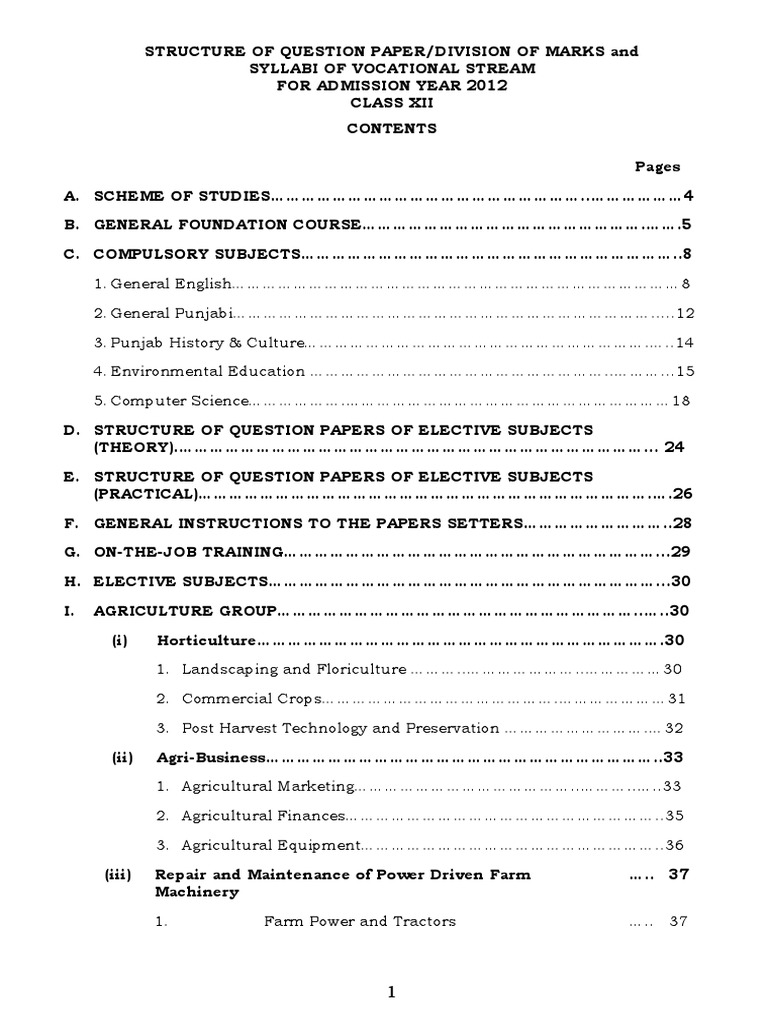 Question Paper Structure 12 TH Voc | PDF | Textiles | Sales