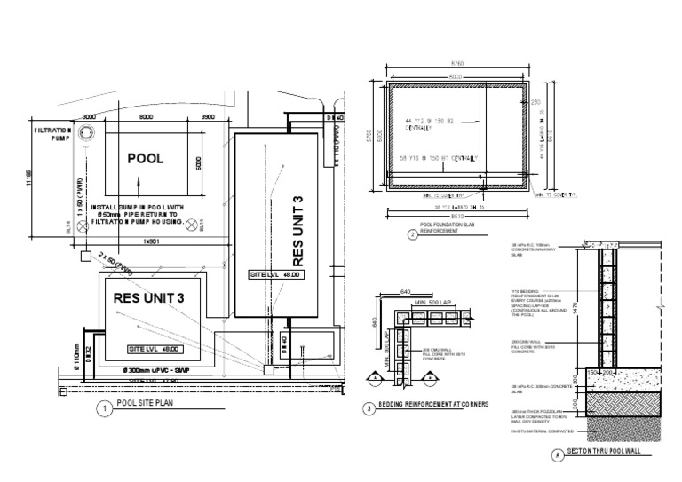 1 Pool Site Plan: 2 X 50 (PWR) | PDF | Infrastructure | Materials