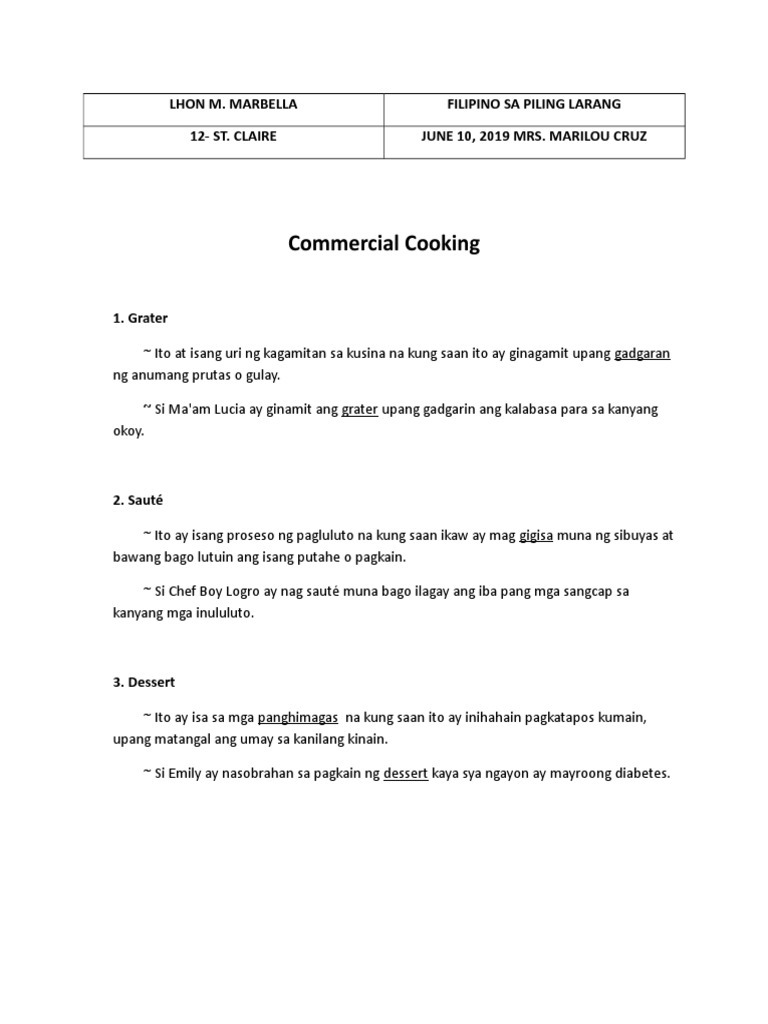 Assignment Filipino | PDF