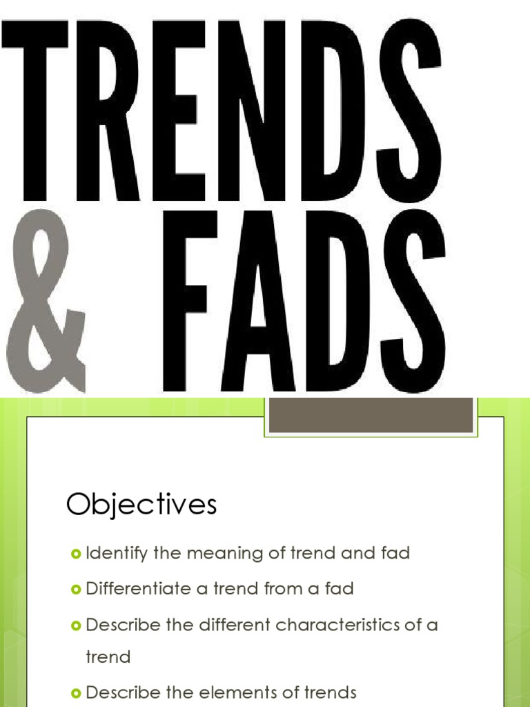 Distinguishing Trends from Fads | PDF | Cognition