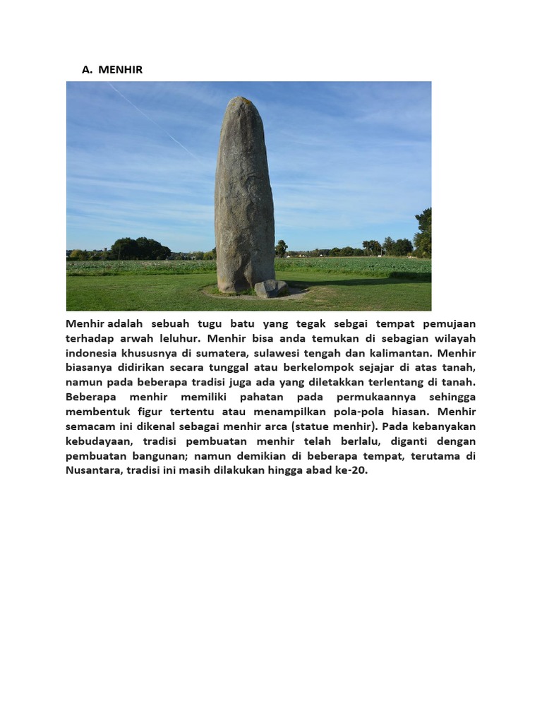 Menhir | PDF | Ilmu Sosial | Sains & Matematika