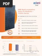 Adani 545W Solar Panel Datasheet | PDF | Solar Power | Energy Harvesting