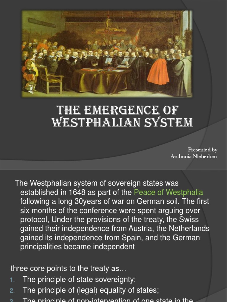 The Emergence of Westphalian System | PDF | Sovereign State | Sovereignty