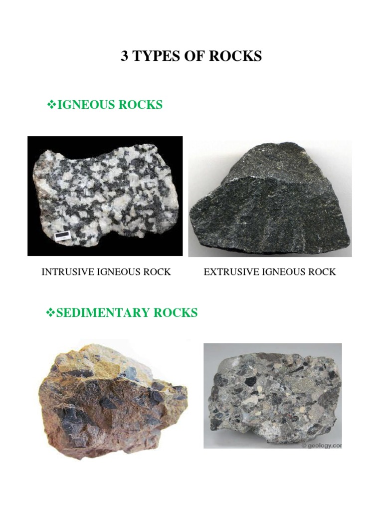 3 Types of Rocks | PDF